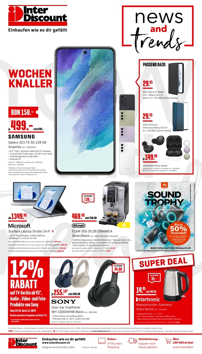 Interdiscount Aktionen und Angebote