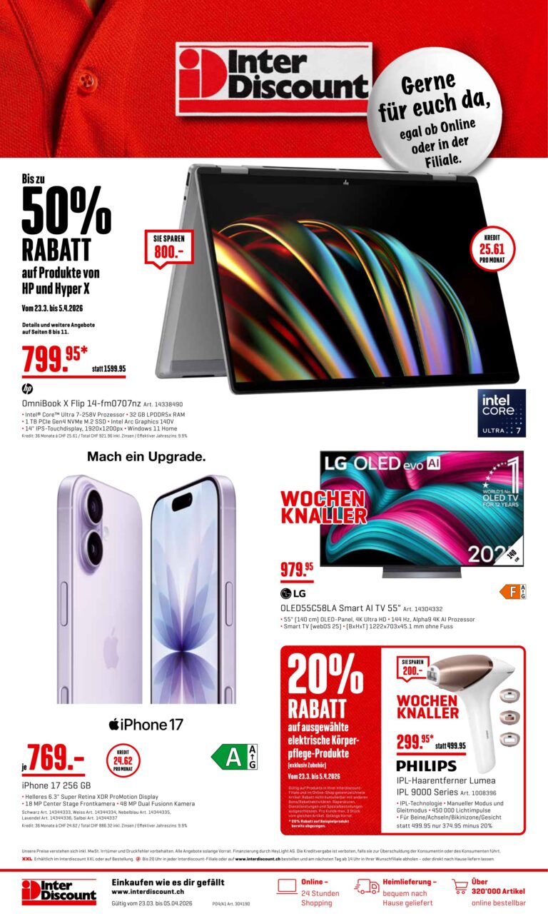 Interdiscount Aktionen und Angebote